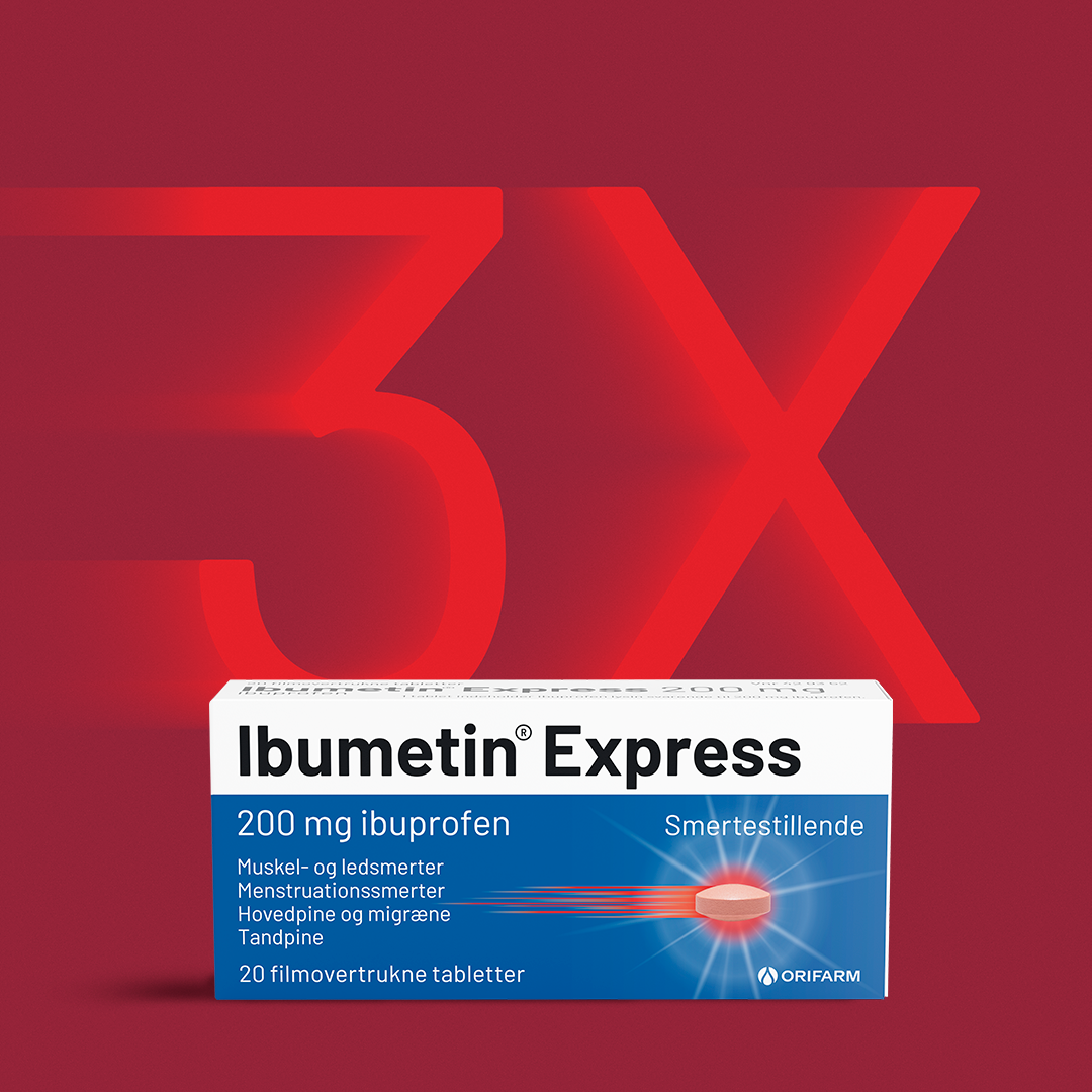 Ibu­me­tin® Express Hurtig smertelindring, når smerterne melder sig